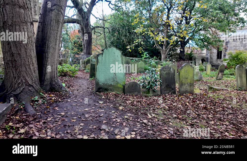 Historic cemetery pathway gravestones Stock Videos & Footage - HD and ...