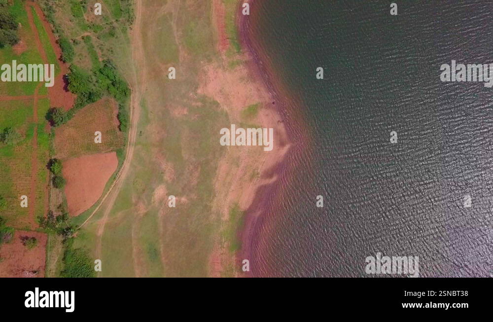 Kabini river's shoreline and lush greenery at nagarahole national park ...