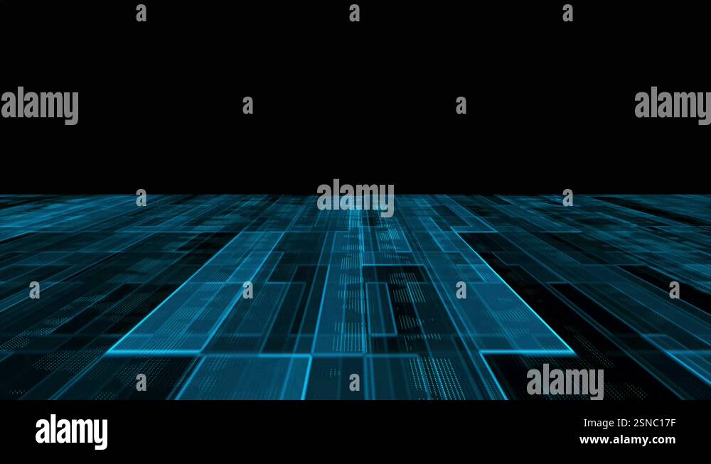 Abstract digital blue animated background Stock Videos & Footage - HD ...