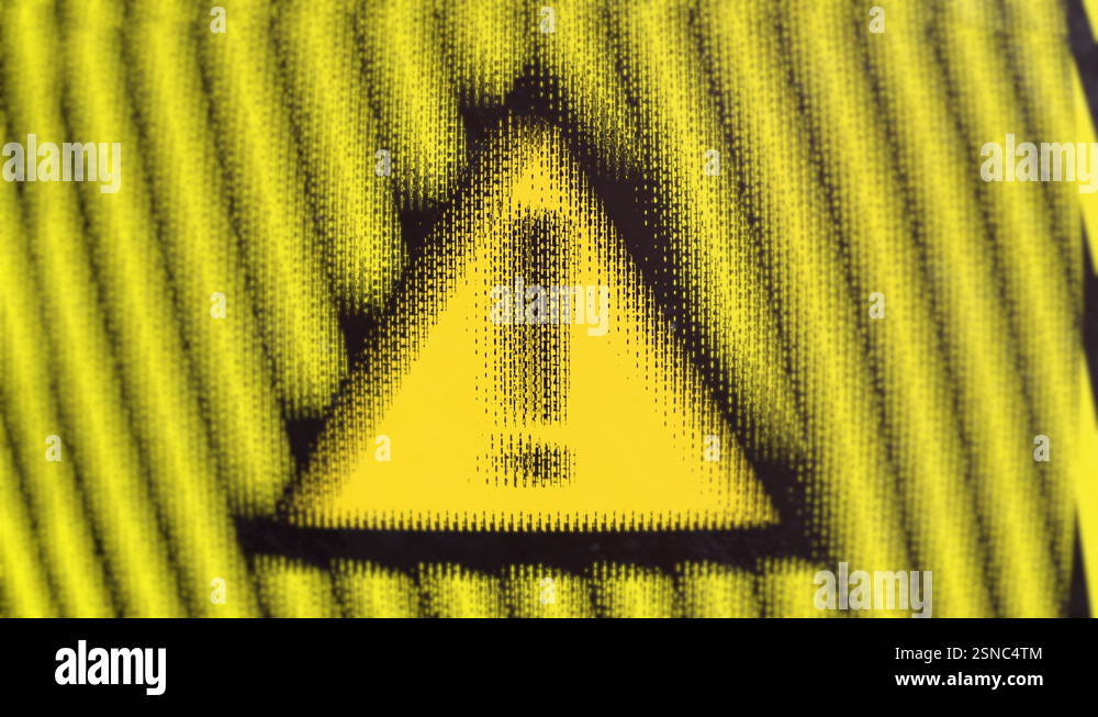 Yellow warning triangle caution sign Stock Videos & Footage - HD and 4K Video Clips - Alamy