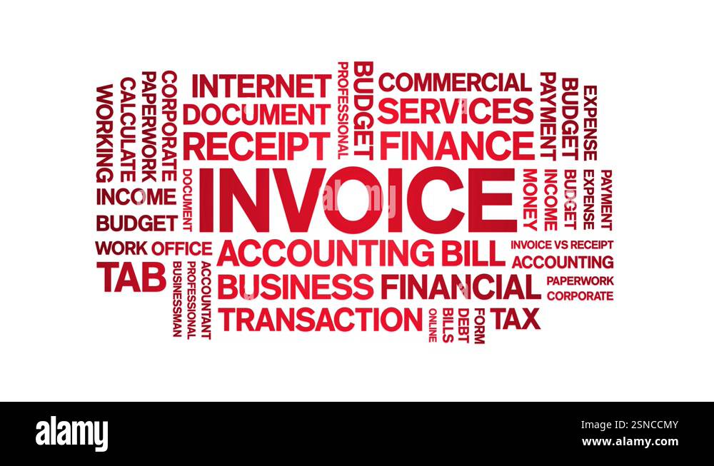 invoice animated word cloud,animation tag text kinetic typography ...