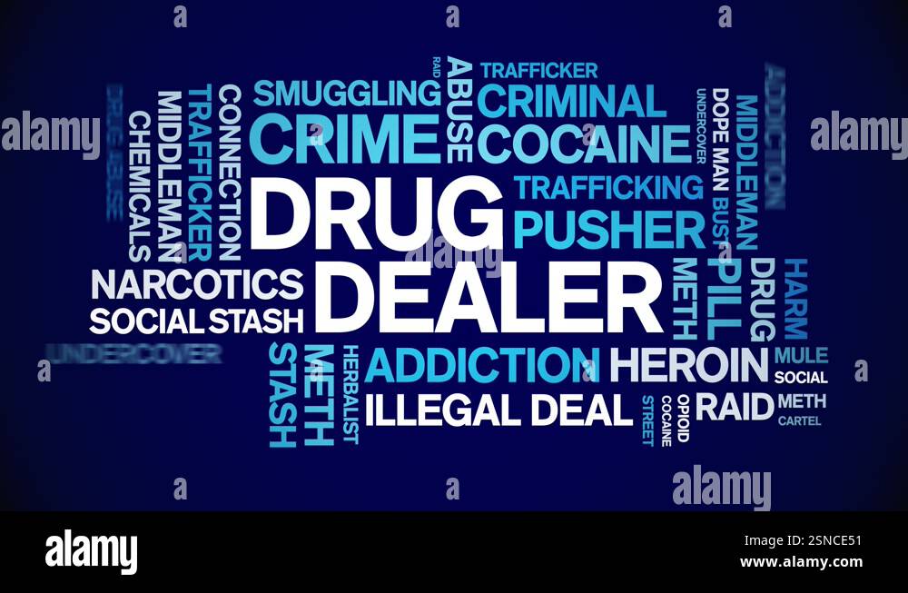Drug Dealer animated word cloud,animation tag kinetic typography ...