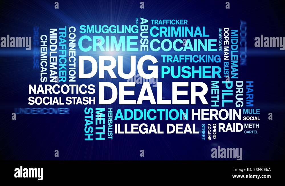 Drug Dealer animated word cloud,animation tag kinetic typography ...
