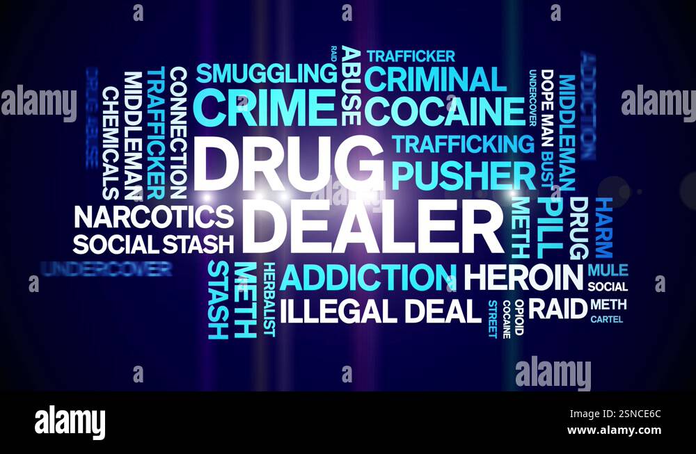 Drug Dealer animated word cloud,animation tag kinetic typography ...