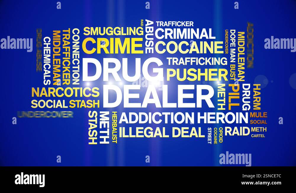 Drug Dealer animated word cloud,animation tag kinetic typography ...