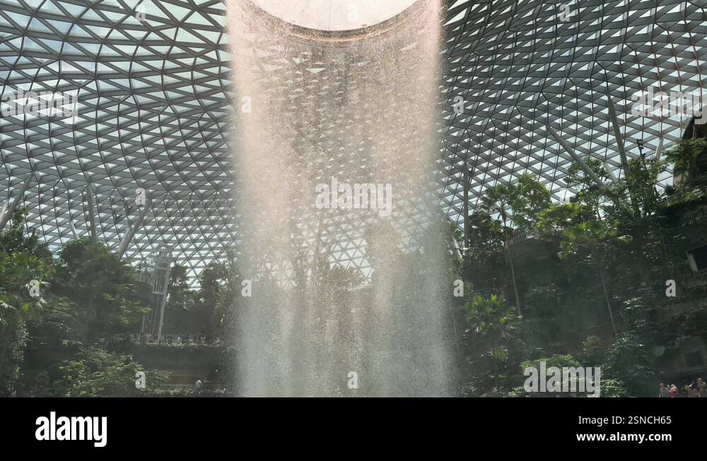 Sun catching in Singapore Jewel Indoor Waterfall Vortex at Changi ...