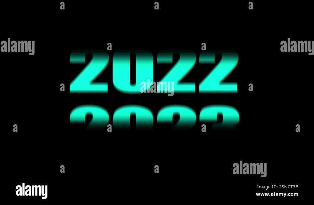 Scrolling number 2000 to 2025. Blue text happy new year 2025, Animation ...