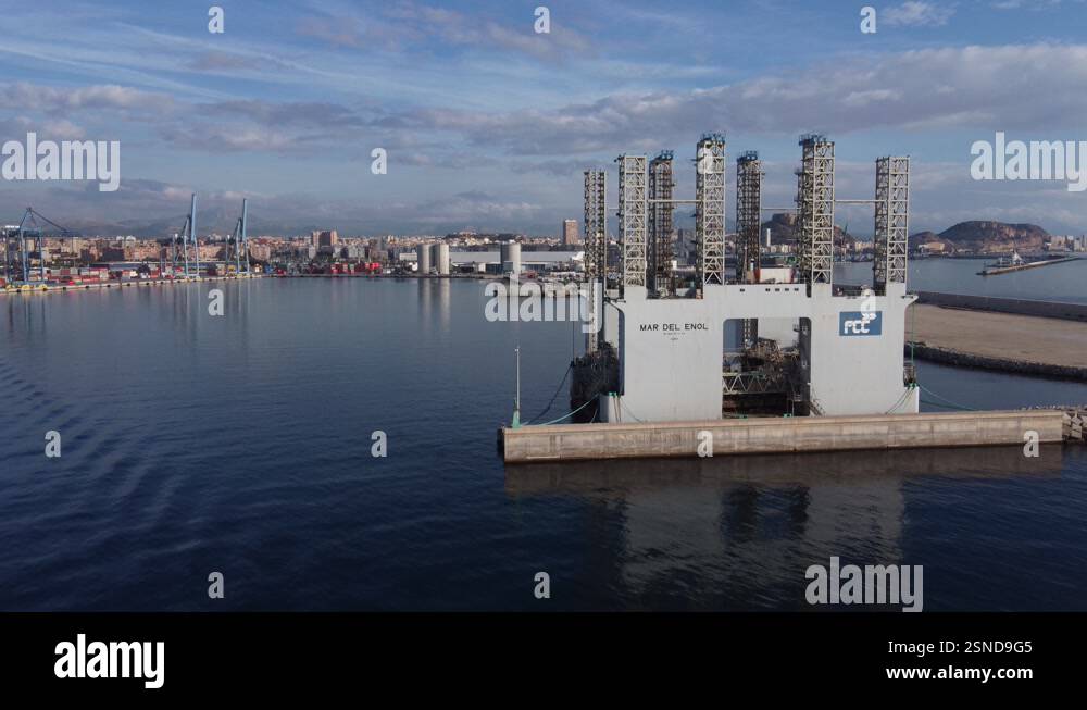 Alicante, Spain - 10/22/2024: The "Mar del Enol", floating dock for ...