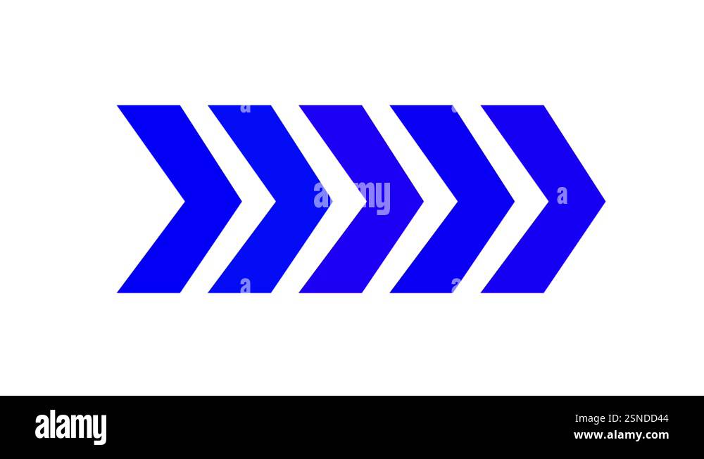 Right-directional blue arrow loop animation. Animated arrows for the ...
