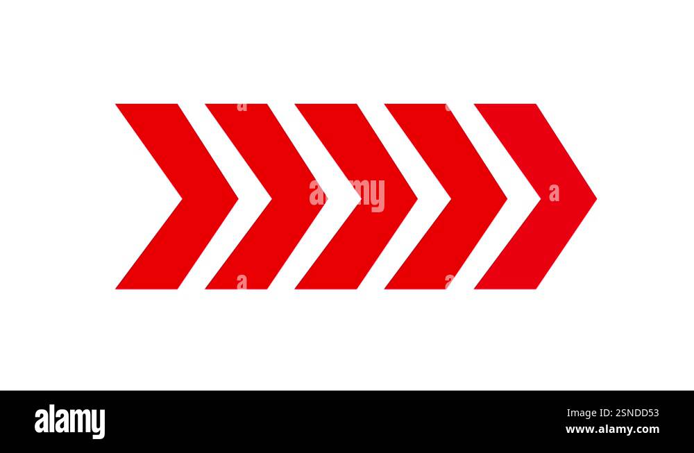 Right-directional red arrow loop animation. Animated arrows for the ...