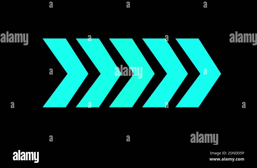 Right-directional arrow loop animation. Animated arrows for the overlay ...