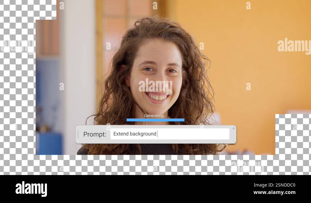 Generative AI artificial intelligence generating parts of video image ...