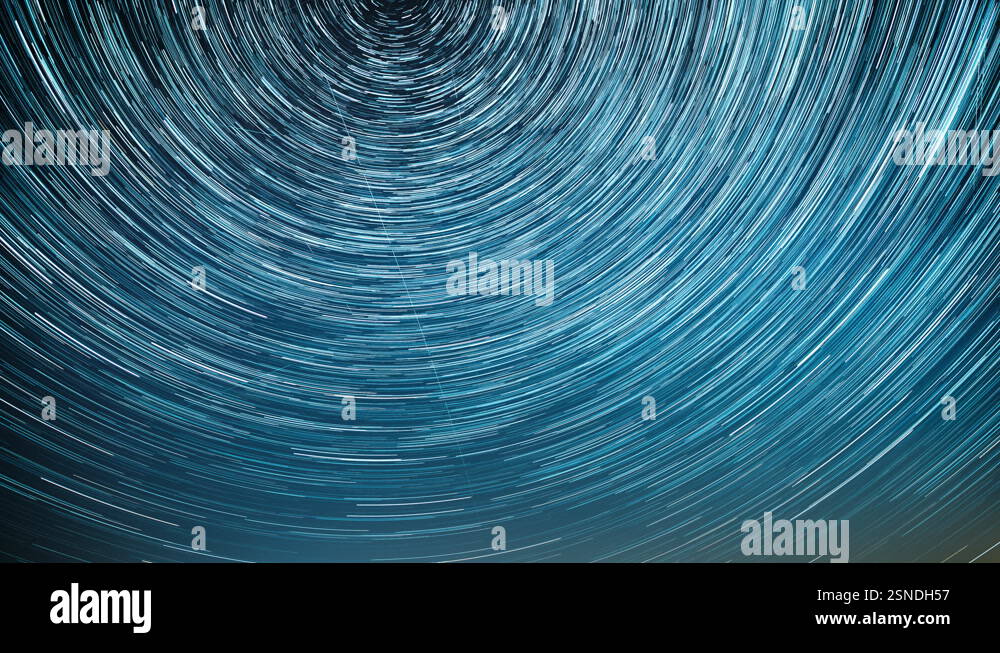 Meteors Fly Across Sky. 4k Time Lapse Night Starry Sky Stars And ...