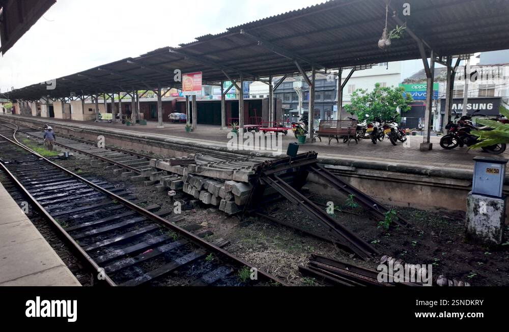 Kandy, Sri Lanka - 09/04/2024: Kandy Railway Station Platform with ...