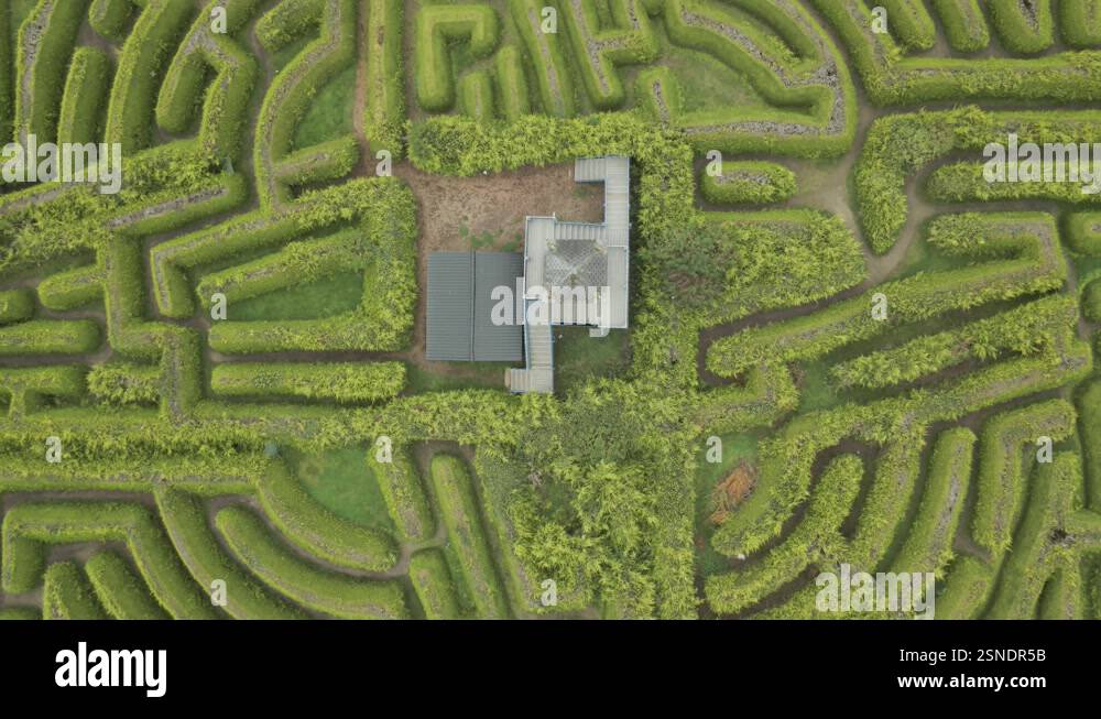 Kildare Maze - Tourist Attraction In Kildare, Ireland - Drone Top Down ...