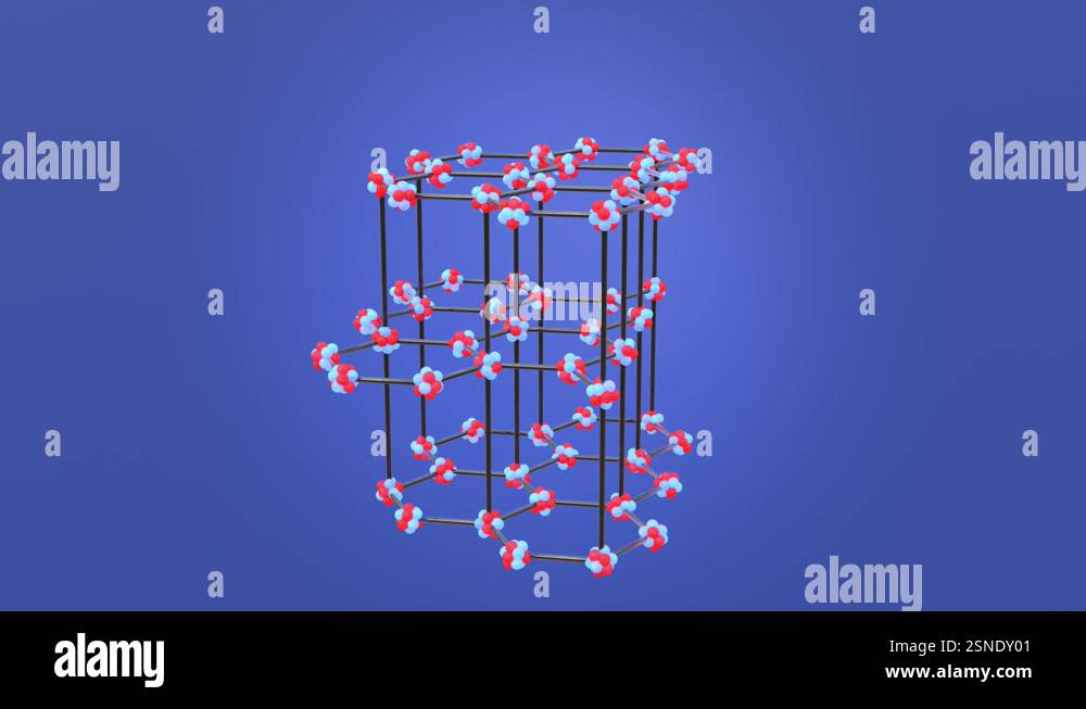Model of graphite crystal lattice 3d animation Stock Video Footage - Alamy