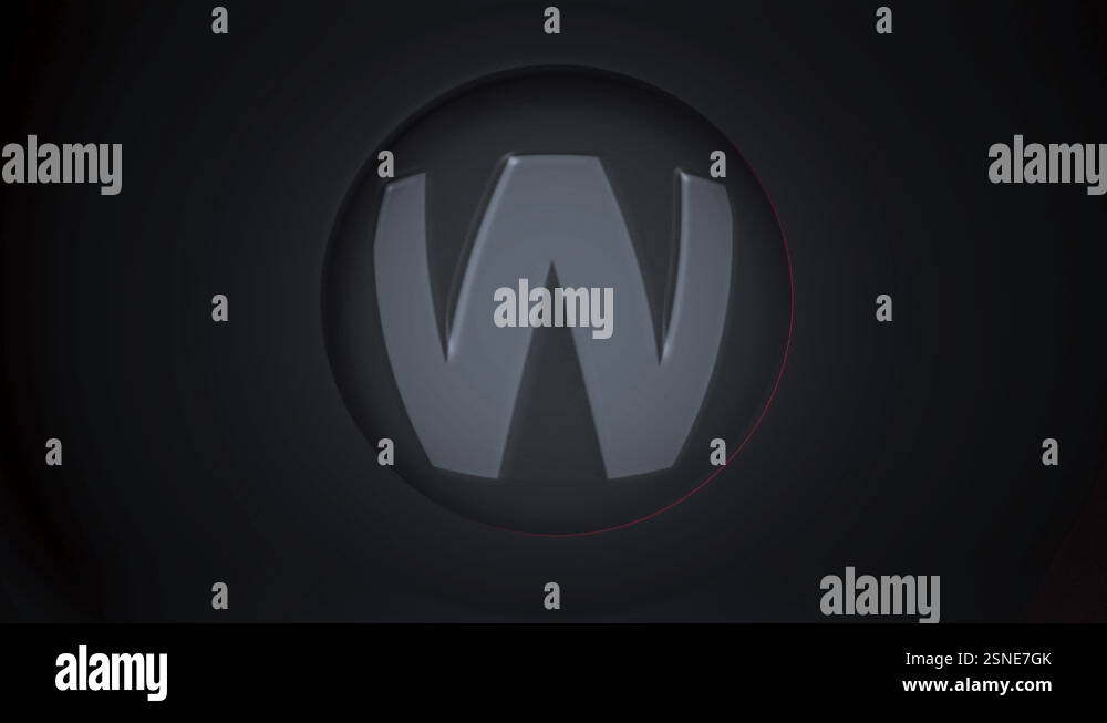 W. Letter w of the alphabet being dynamically revealed in transitions ...