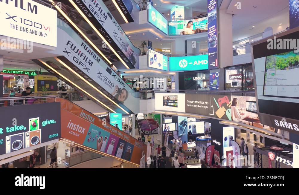 Lowyat Plaza is a shopping centre in Kuala Lumpur Malaysia Stock Video ...