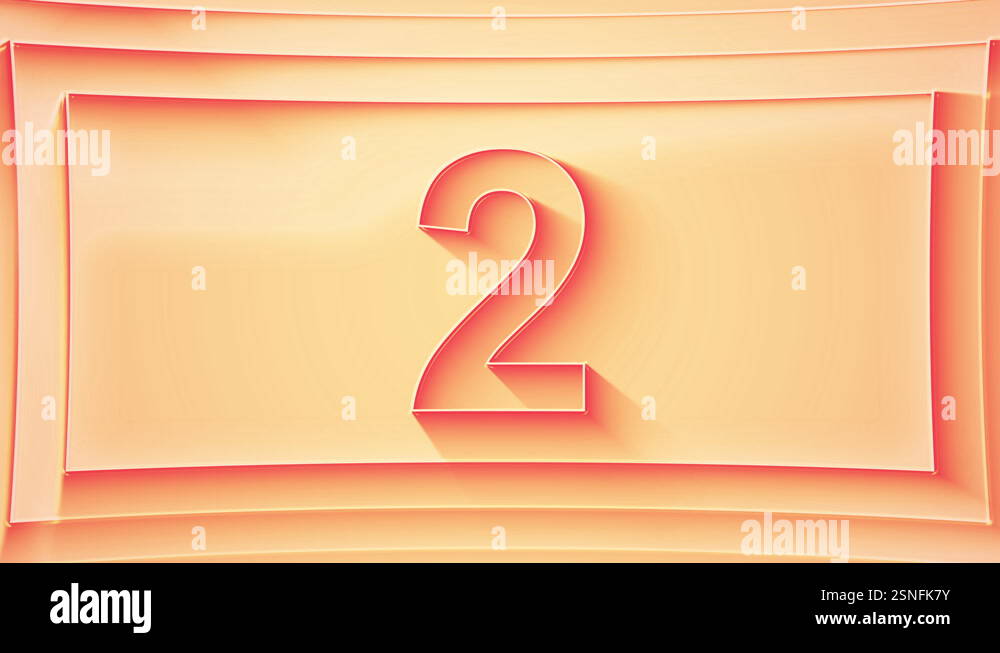 Progressive counting from 1 to 3. Minimalistic embossed number Stock ...