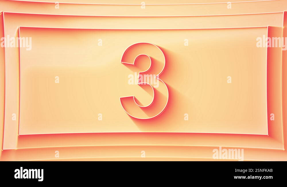 Progressive counting from 1 to 4. Minimalistic embossed number Stock ...