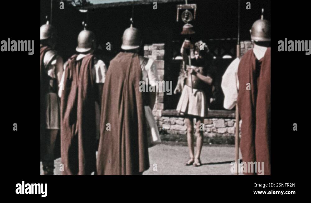 1960s: Map of Middle East. Zoom in, drawing of men trading goods. Men ...