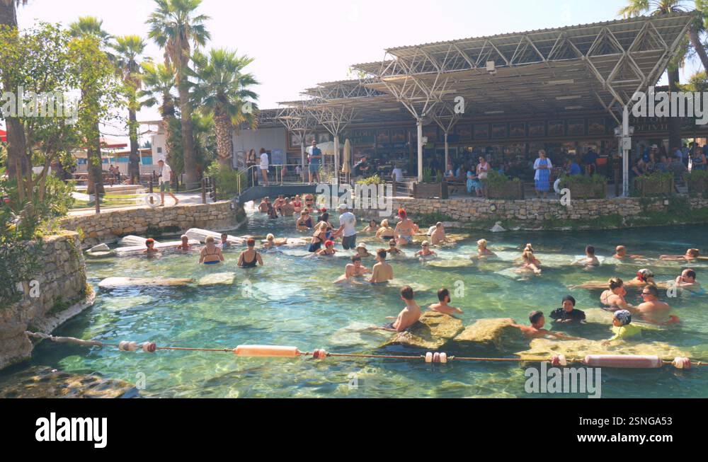 Stunning video of a Cleopatra's Pool in Pamukkale, known for its ...