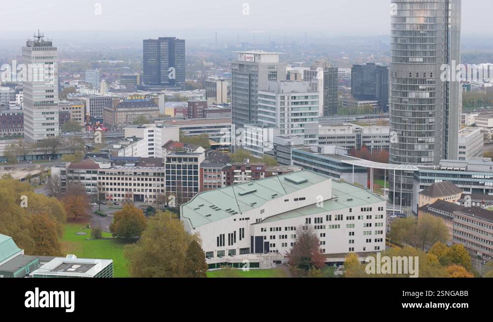 Skyline essen city centre Stock Videos & Footage - HD and 4K Video ...