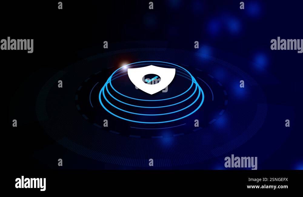 Cyber security concept icon with check mark icon. Data protect, privacy ...