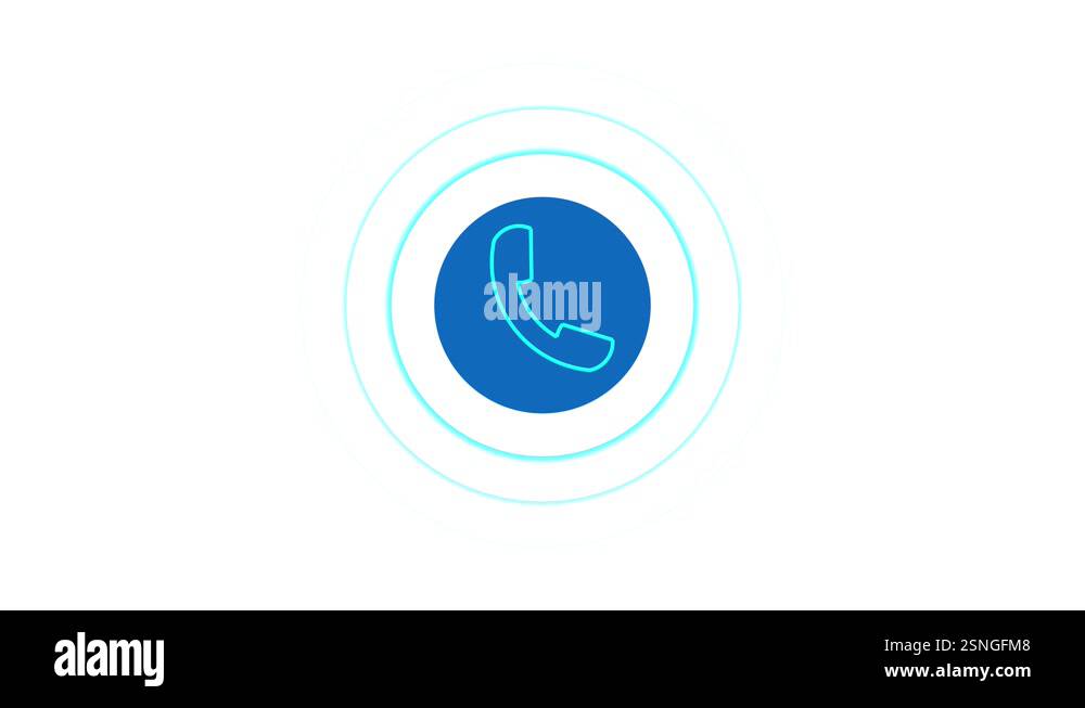 Calling icon animation and radio wave. Animated of Contact icon ...