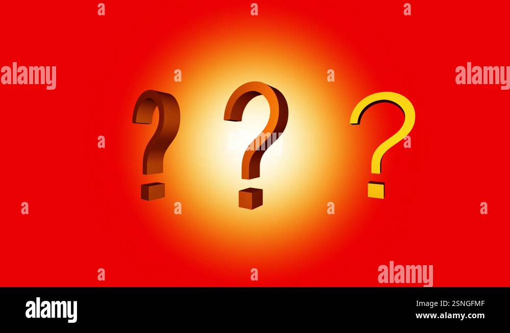 Question mark on gradient red background. mock-up of interrogation ...
