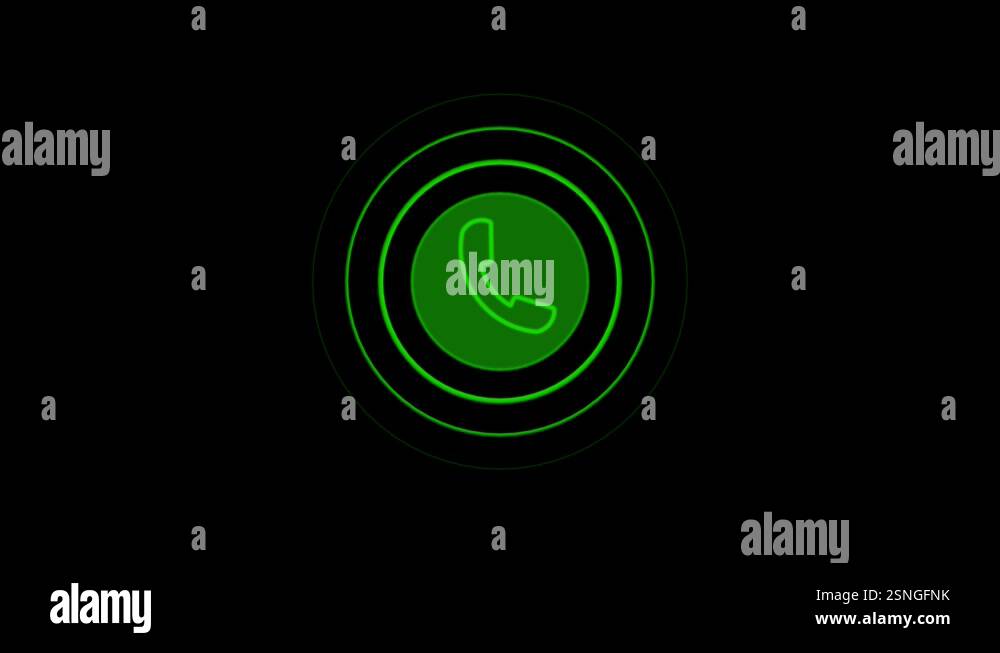 Calling icon animation and radio wave. Animated of Contact icon ...