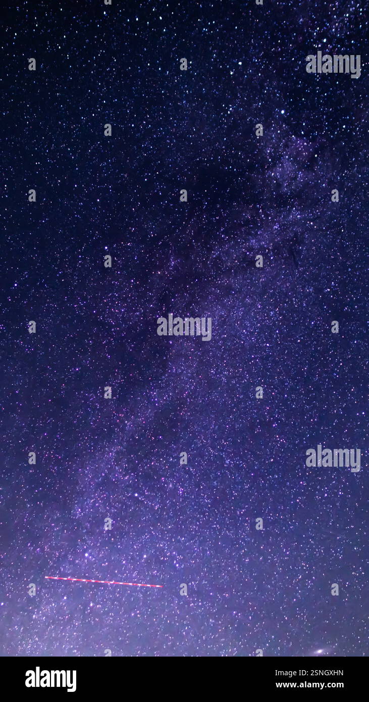 Vertical Milky Way Galaxy Astrophotography August North Sky Time Lapse ...