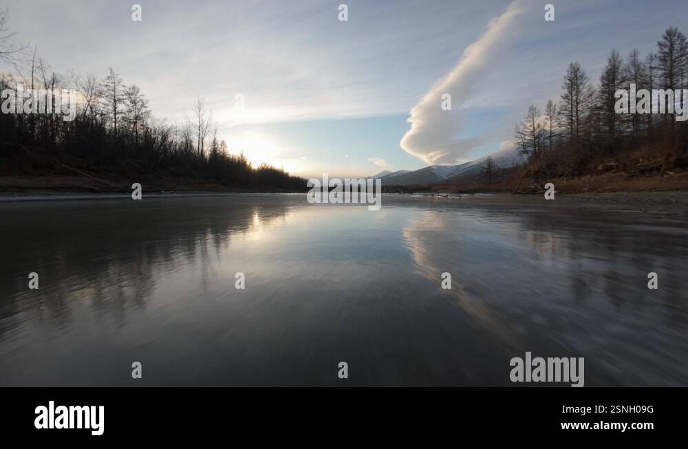 Witness the tranquil beauty of a northern wilderness setting where calm ...