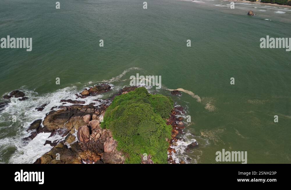 Rama Rock floating limestone formation Indian Ocean Sri Lanka beach ...