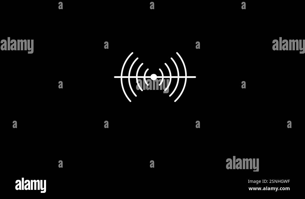 No WiFi Symbol and No Internet Sign animation icon Stock Video Footage ...