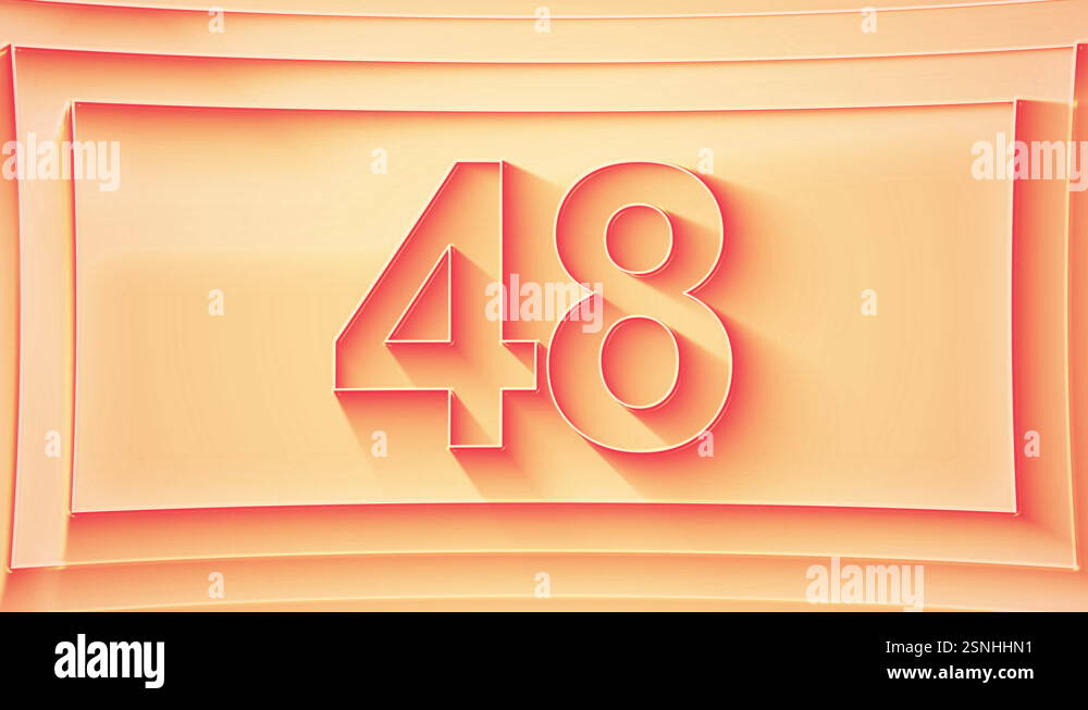 Progressive counting from 1 to 82. Minimalistic embossed number Stock ...