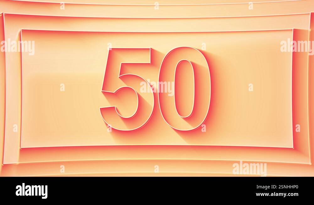 Progressive counting from 1 to 85. Minimalistic embossed number Stock ...