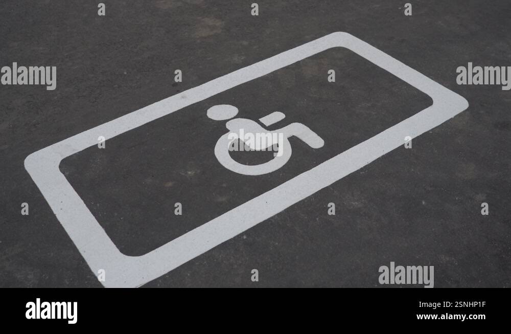 Disabled sign road paint Stock Videos & Footage - HD and 4K Video Clips ...