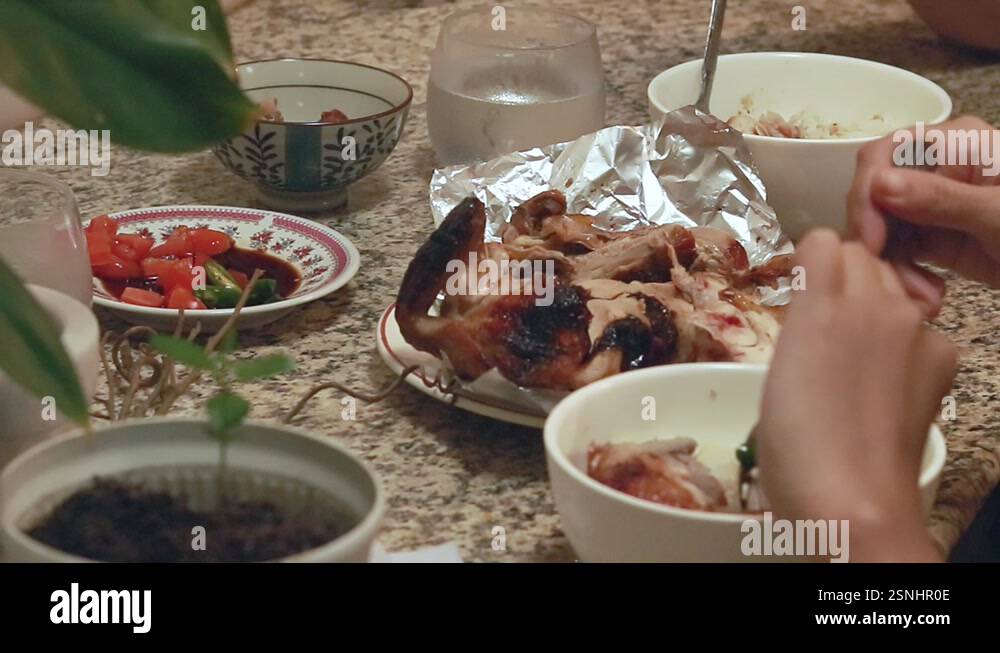 Roasted chicken lechon manok Stock Videos & Footage - HD and 4K Video ...