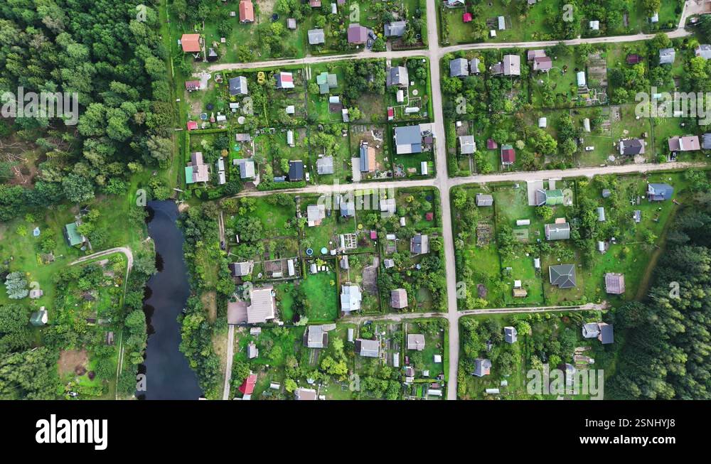 Overhead view woodland village lush Stock Videos & Footage - HD and 4K ...