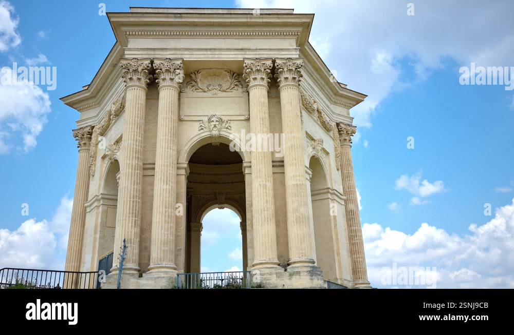 Saint-Clement aqueduct and Water castle in the Promenade du Peyrou ...