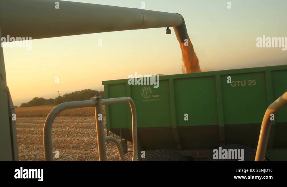 Harvester corn farming combine Stock Videos & Footage - HD and 4K Video ...
