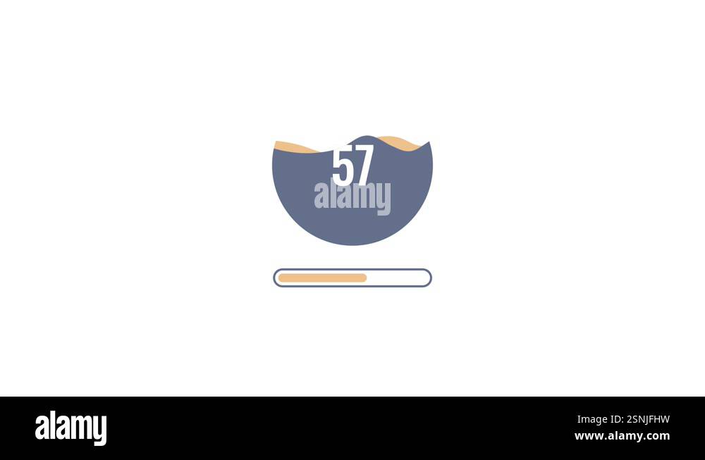 Circular Wave Loading Animation in Landscapes colors Concept, Modern ...