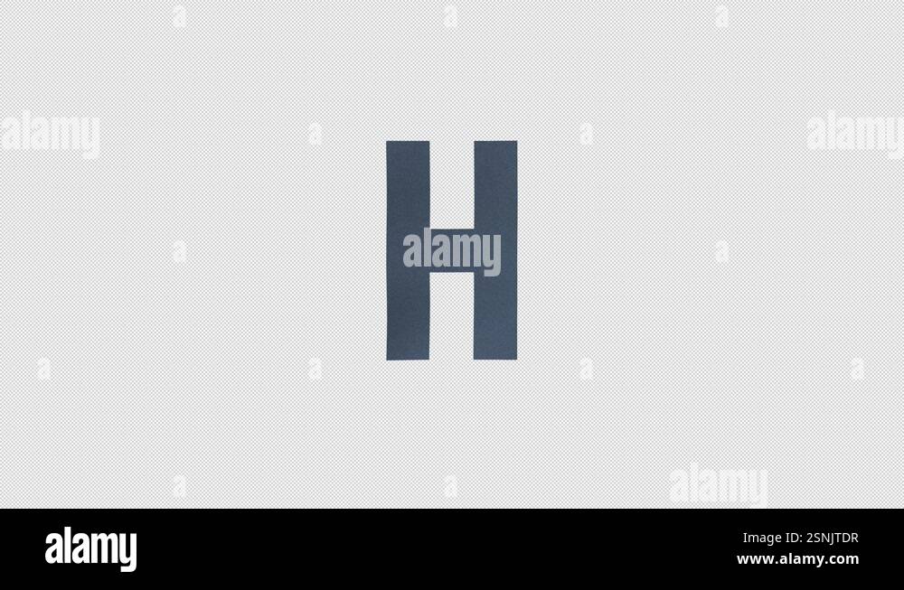 Scroll Letter H. Rolling Letter. Transparent Background. Alpha Channel ...