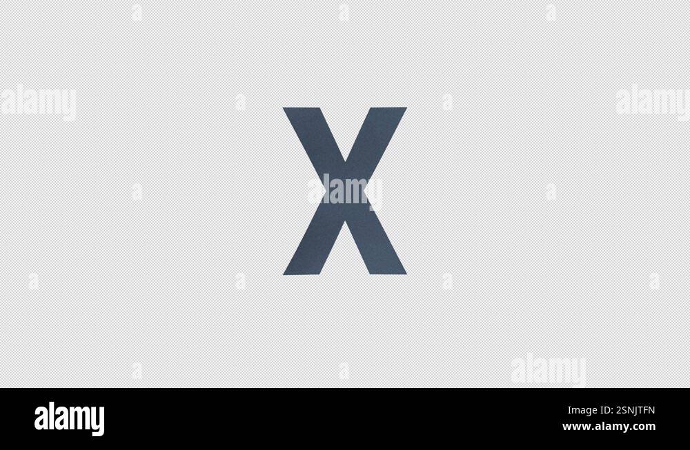 Scroll Letter X. Rolling Letter. Transparent Background. Alpha Channel ...