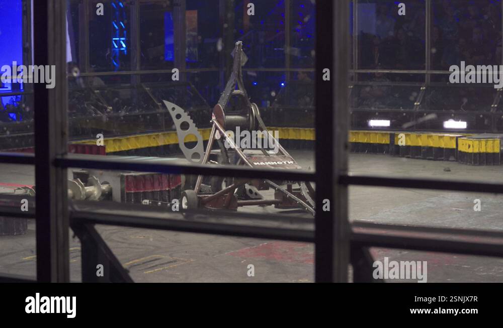 Robot-combat Show Inside The Arena In Las Vegas, United States. Static ...