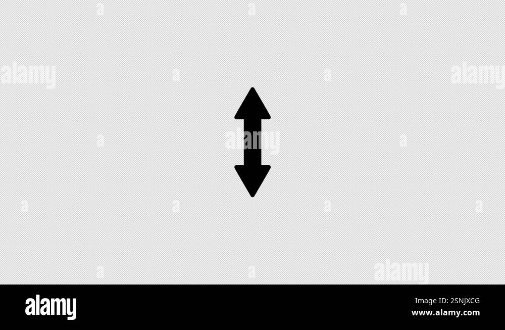 Dimension measurement arrow graphic animation. Alpha channel Stock ...