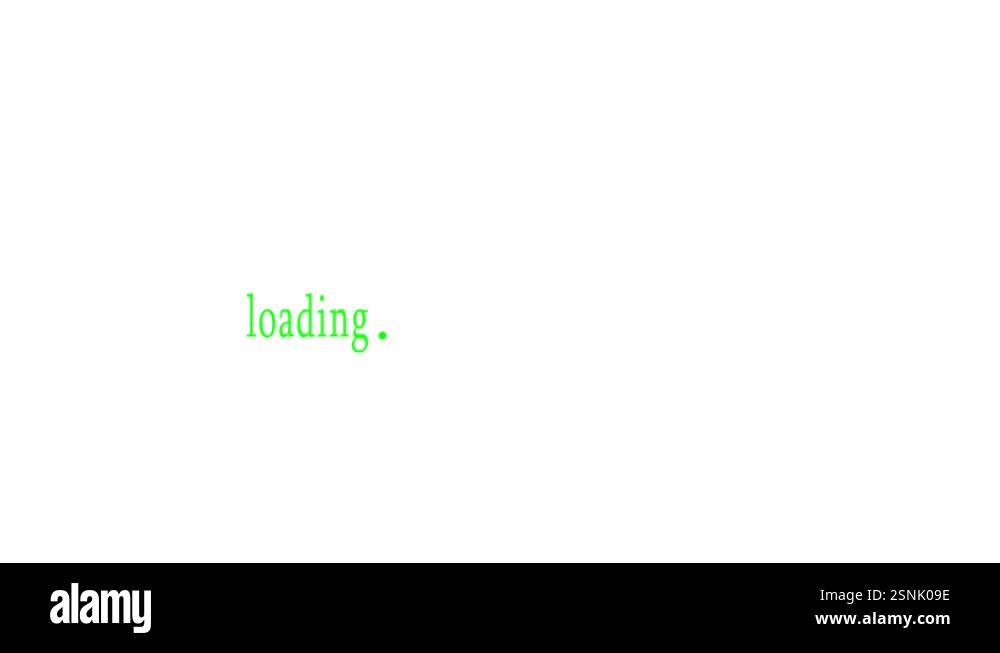 Sky Blue color loading text animation on the white background. 4K video ...