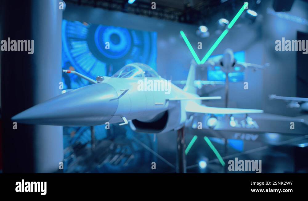 Fighter jet models at display in IDEAS Expo in Karachi, Pakistan ...