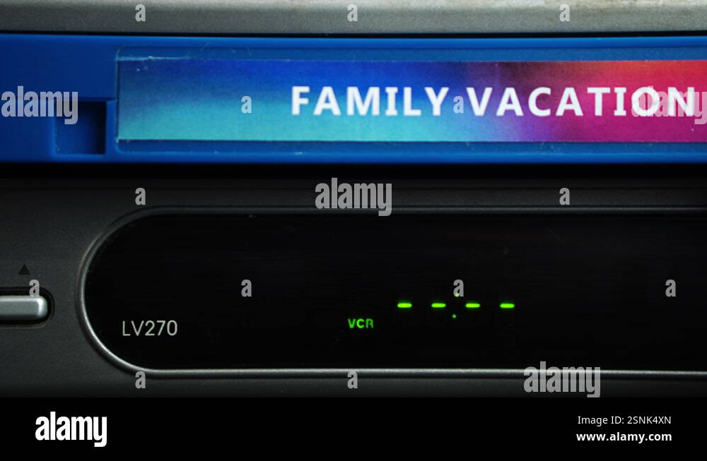 Family Vacation VHS Video Cassette Tape, Inserting and Starting ...
